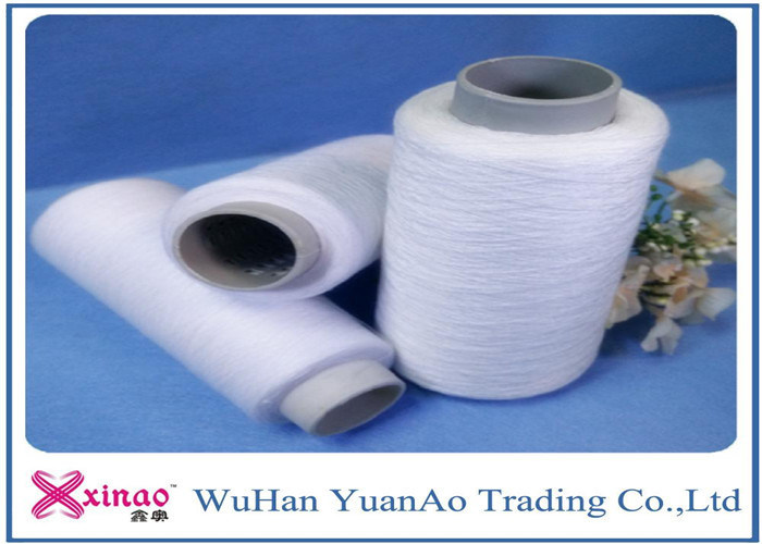 TFO Raw White Yarn / 100% Ring Spun Polyester Yarn For Sewing Thread ...