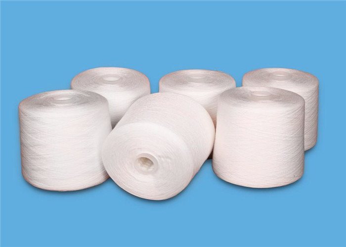 ISO High Stretch Tenacity Raw White Yarn Dyetube Yarn / Thread For Sewing