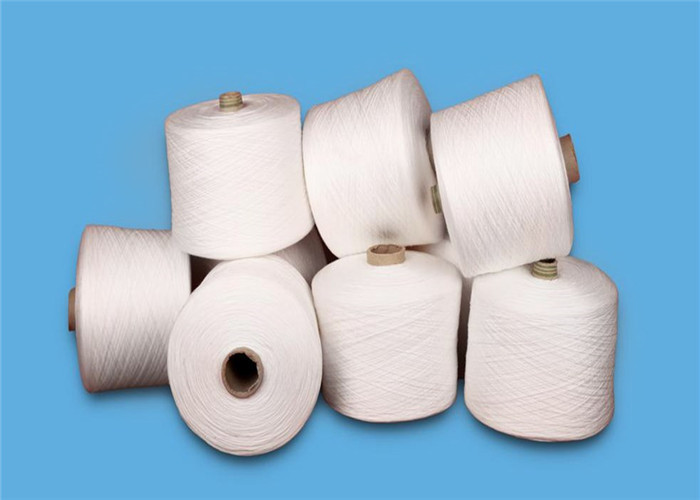 50/3 Raw white 100 Percent Spun Polyester Yarn Raw Pattern For Garment ...