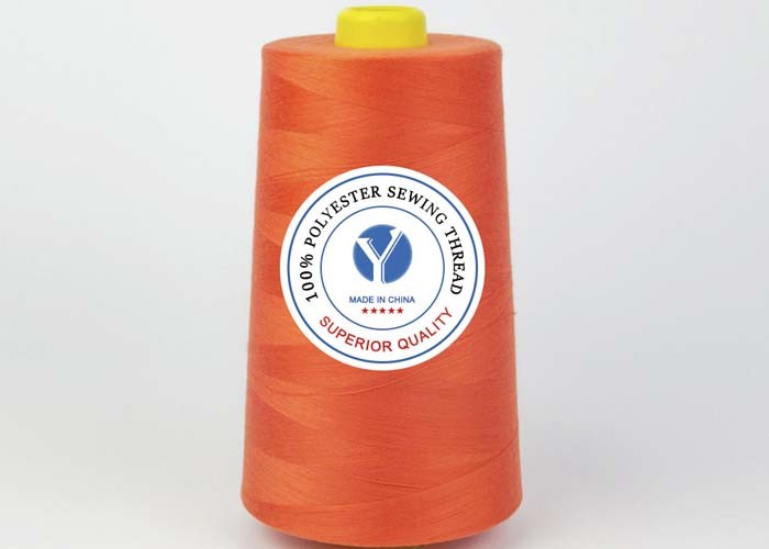 Dyed Pattern Polyester Core Spun Thread , 100 Spun Polyester Yarn For ...