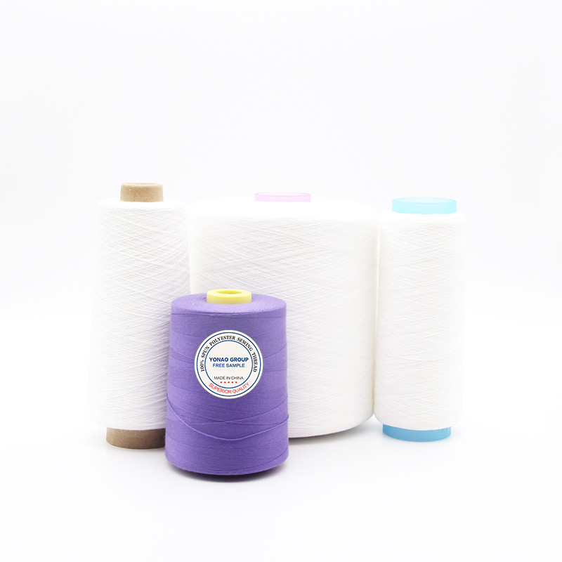 Paper Cone Raw White Polyester Ring Spun Yarn High Strength And Knotless
