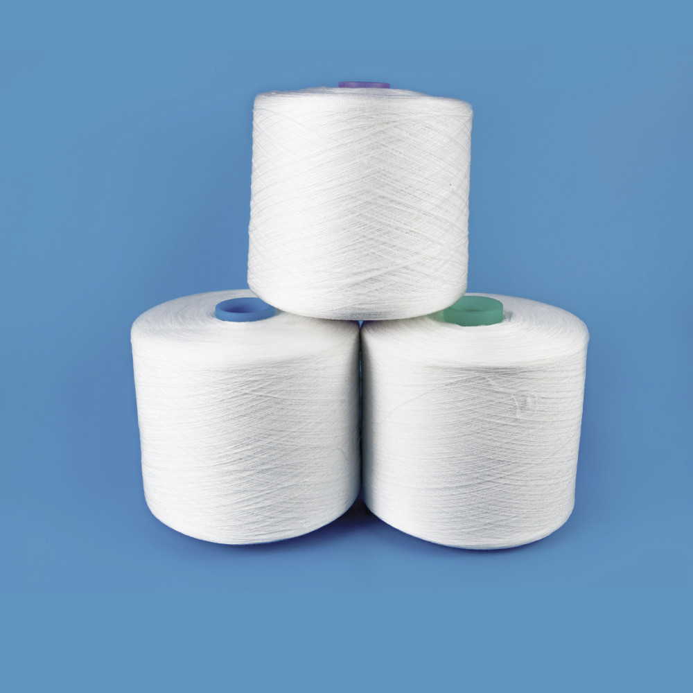 Virgin high tenacity polyester yarn on paper cone for sewing thread